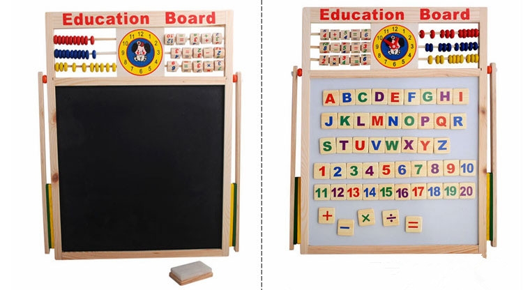Stashdeal - 2 in 1 Magnetic Slate Educational Board with Alphabets ...