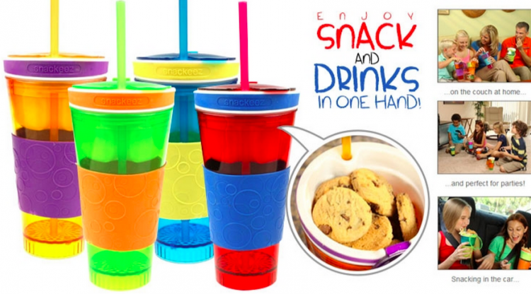 Stashdeal - Buy 1 Get 1 Free! Snackeez 2 in 1 Snack & Drink Cup - All ...